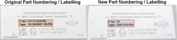 As a result of this, original part numbers are now obsolete. New part ...